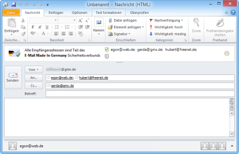 E-Mail made in Germany: Neues Outlook-Plug-In